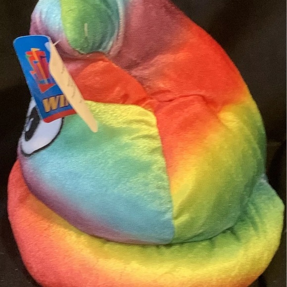 Six Flags | Toys | Nwt Six Flags Rainbow Poop Emoji Hat Plush Large ...